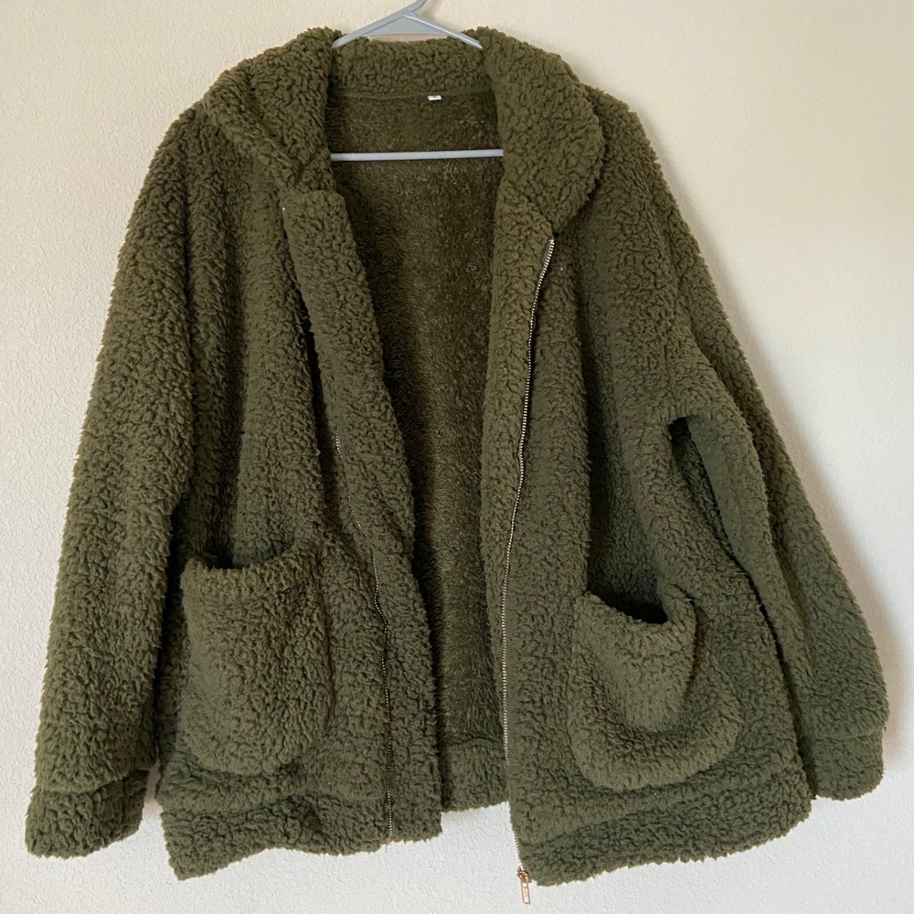 Teddy Bear Forest Green Jacket - Gem